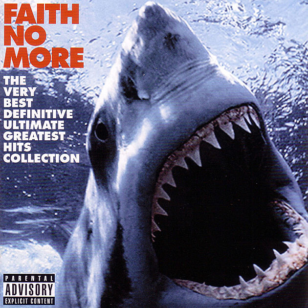 Metal album covers featuring sharks