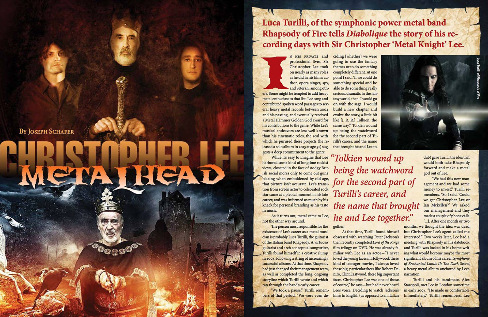 Christopher Lee, Metalhead