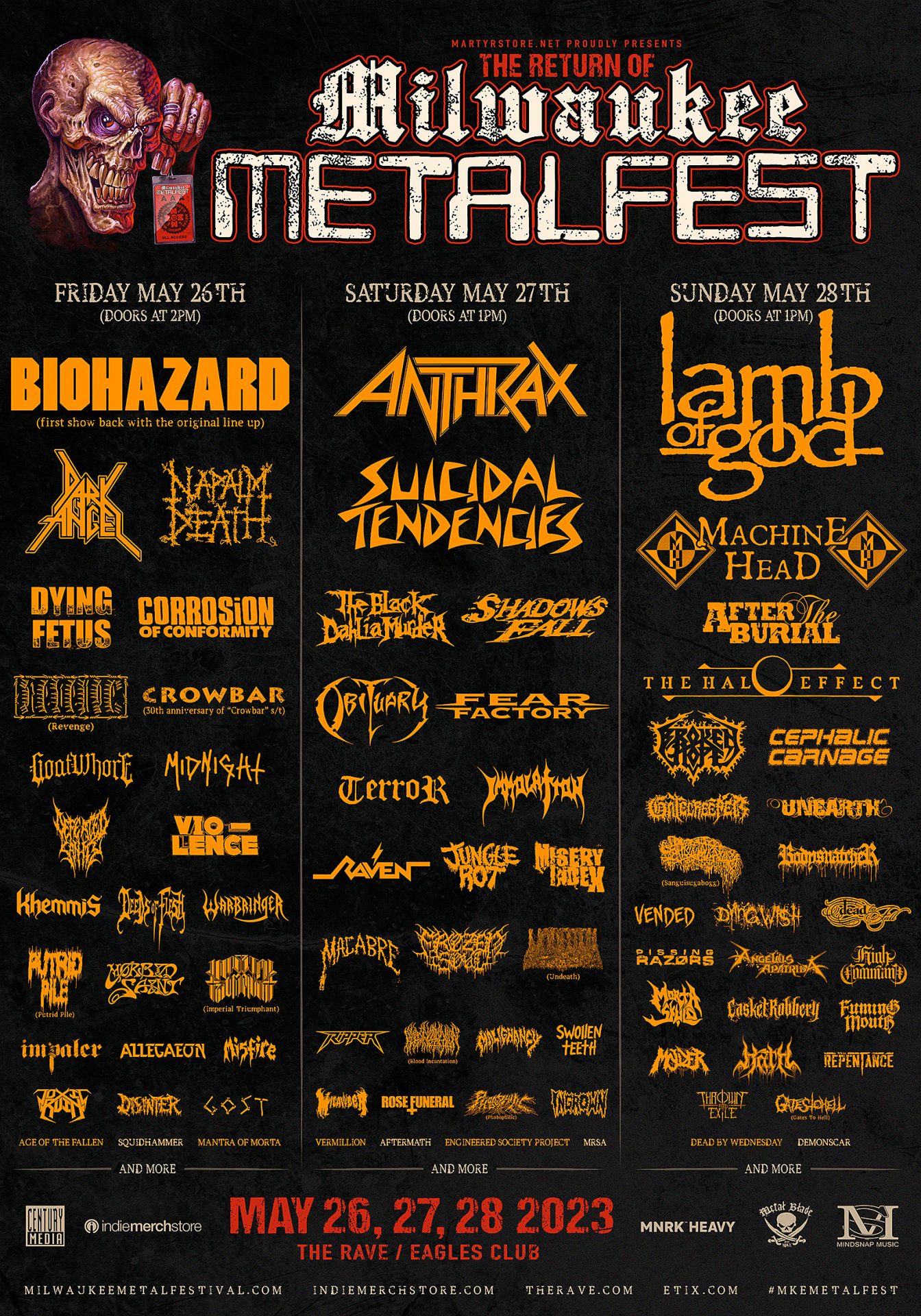 Milwaukee Metal Fest is back -- 2023 Lineup